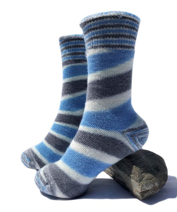 Reversible Outdoor Striped Sock | Forever Free Alpaca Farm